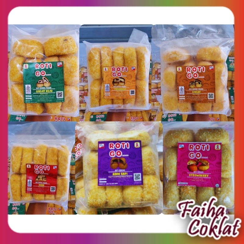 Jual Frozen Food Roti Go Rasa Coklat/Keju/Strawberry/Sosis/Mozarella ...