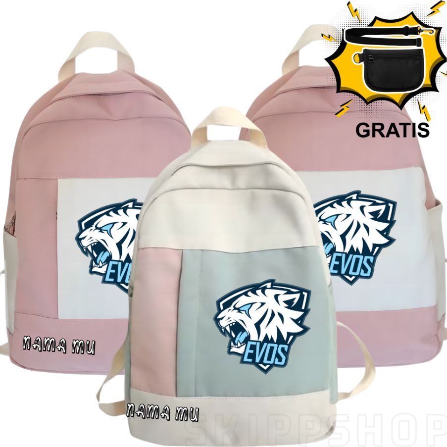 Jual Tas Ransel Sekolah EVOS Desain Eksklusif dengan Logo Tim, Nyaman ...