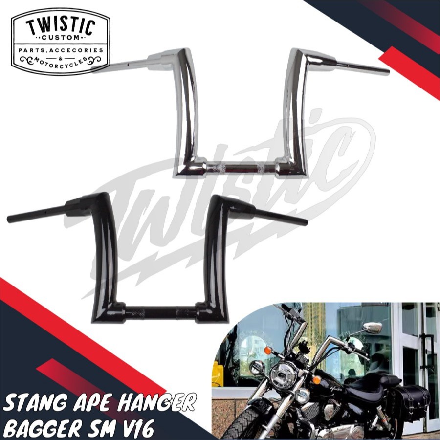 Jual Stang Super Fat Ape Hanger Bagger Tinggi PnP Motor SM V16 / V16 ...