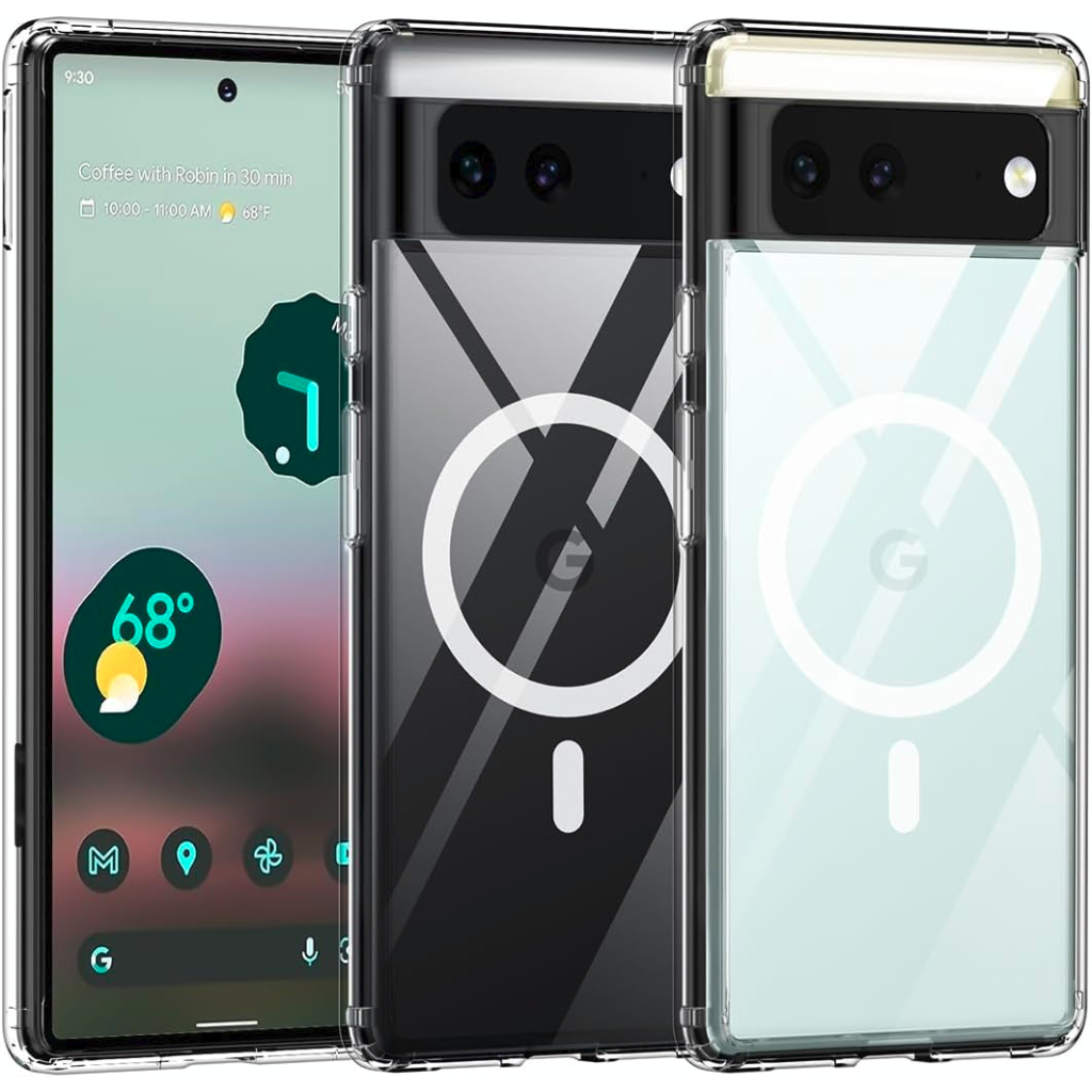 Jual Case Google Pixel 6 6a 6 PRO MAGSAFE TPU CLEAR Magnetic Bening Transparan Clear Softcase ...