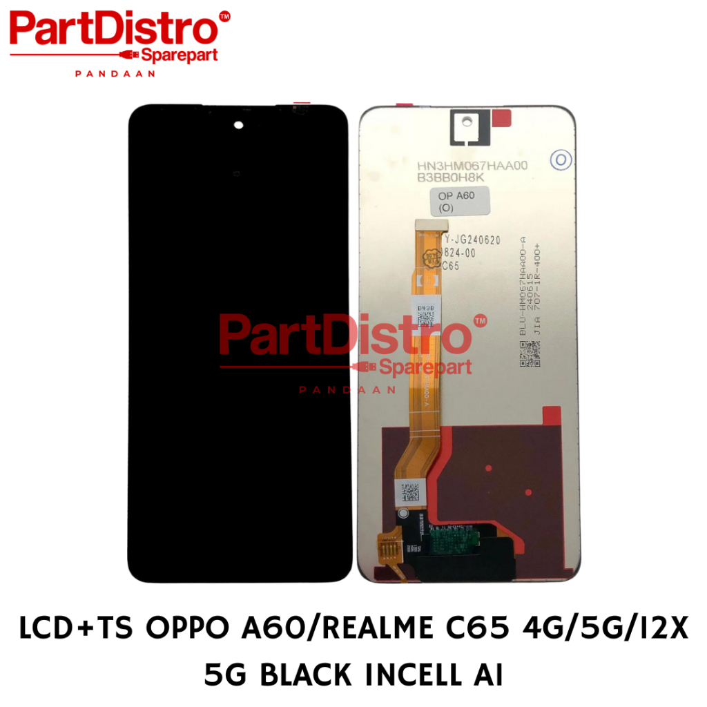 Jual LCD+TS KOMPATIBEL UNTUK OPPO A60/REALME C65 4G/5G/12X 5G BLACK ...