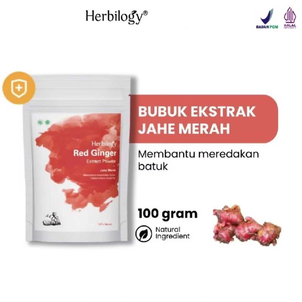 Jual Herbilogy | RED GINGER Extract Powder - 100gr | Bubuk JAHE MERAH ...