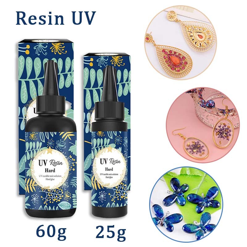 Jual 25/60g Uv Resin Hard Uv Glue Resin Uv Hard Asisst Resin Cair Bening Resin Ultraviolet Untuk ...