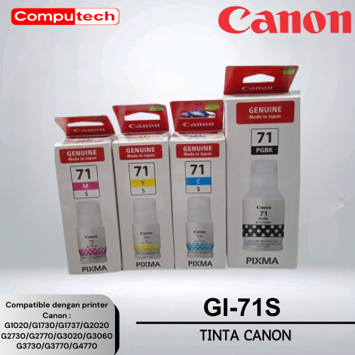 Jual CANON Tinta GI-71s Colours & GI-71 Black Original | Shopee Indonesia