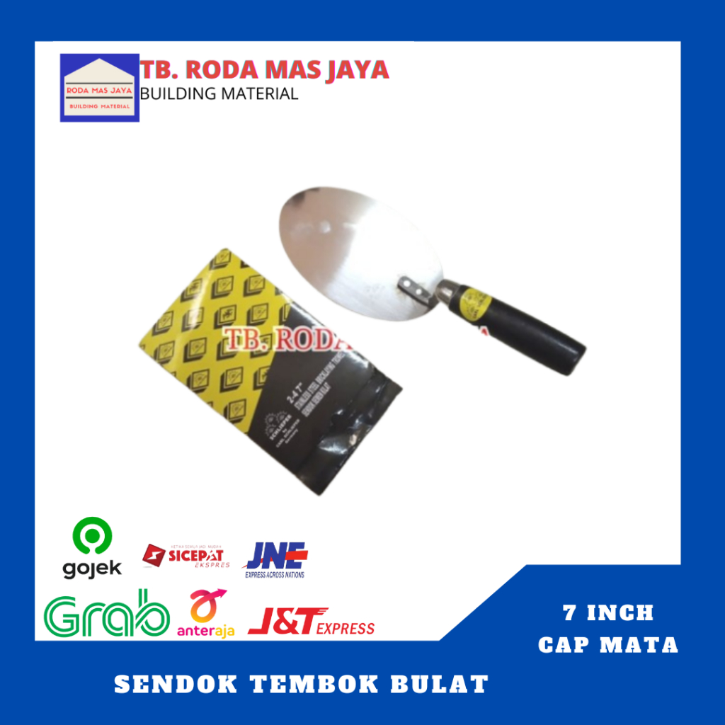 Jual Sendok Semen Bulat/Sendok Tembok/Sendok Adukan Shliper 7 Inch ...
