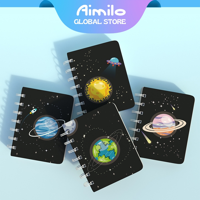 Jual Aimilo Notebook Mini A7 4in1 Set Buku Diary Aesthetic Buku Kecil ...