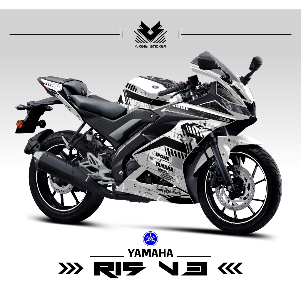 Jual STRIPING YAMAHA R15 V3 SEMIFULL MOTIF 2 LIVERY 2024 / YAMAHA R15 ...