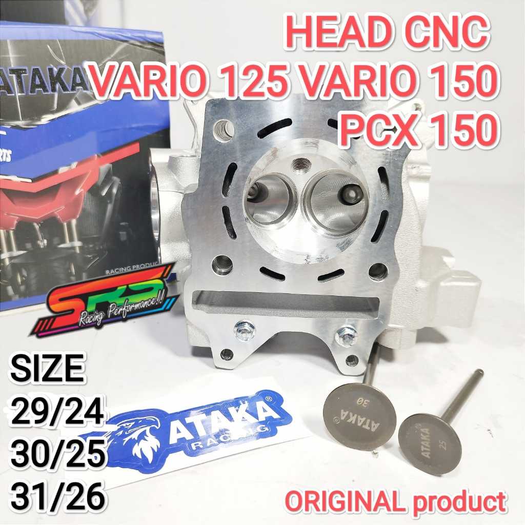 Jual Head CNC vario adv pcx 150 vario 125 24 29 30 25 31 26 ATAKA ...