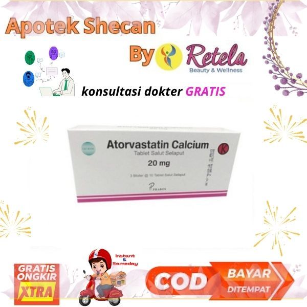 Jual ATORVASTATIN 20MG 1 BLISTER 10 TABLET (GEN-PI) | Shopee Indonesia