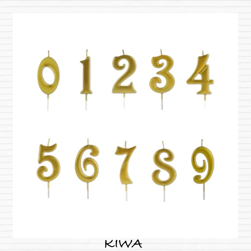 Jual Lilin Angka Gold / Lilin Ulang Tahun Emas 5CM | Shopee Indonesia