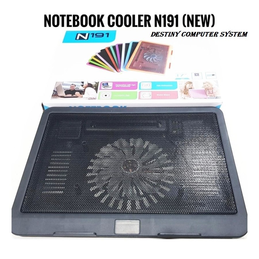 Jual Cooling Pad / Fan Laptop / Kipas Laptop N191 / Voxy N19 ( 1 Fan ...