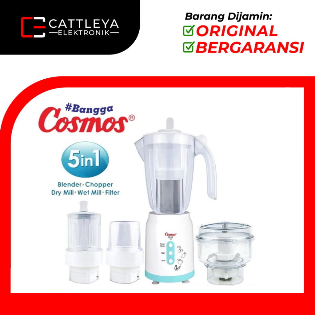 Jual [COD READY] COSMOS BLENDER 5 IN 1 + CHOPPER CB832 / CB-832 / CB ...