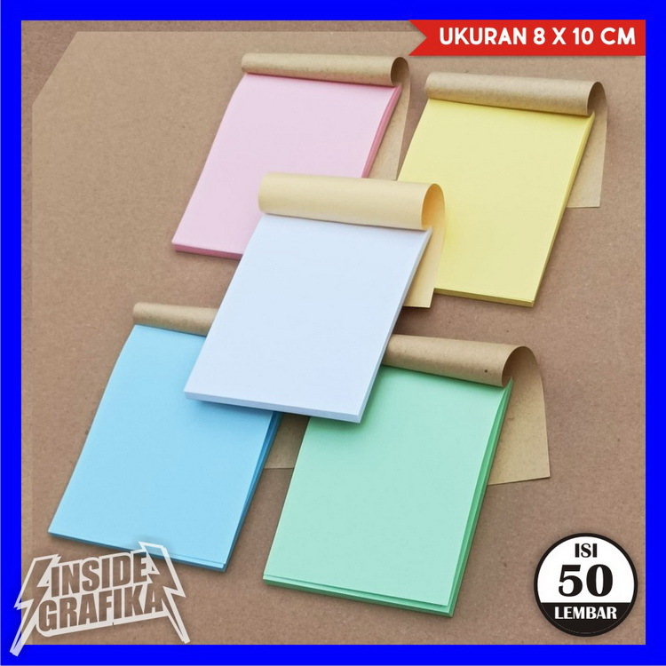 Jual Sticky Notes Warna Polos Buku Note Catatan Kecil Paper Mini Warni ...