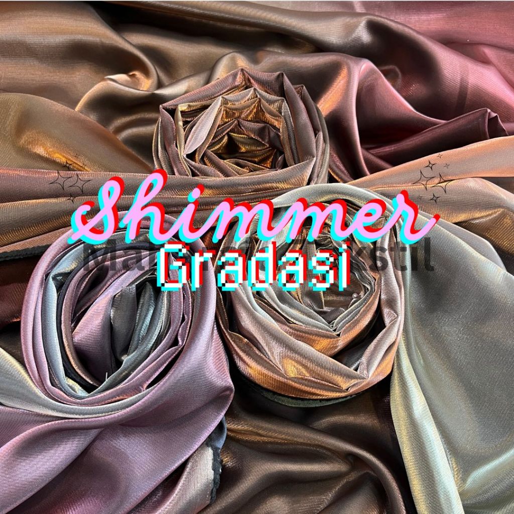 Jual Organza Shimmer Gradasi Premium / Shimmer Gradasi / Shimmer ...