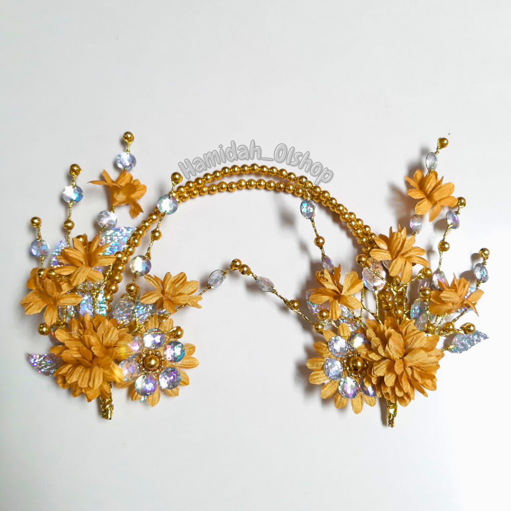 Jual Mahkota Bando Korsase Bunga Mutiara / Hiasan Hijab/ Bando bunga ...