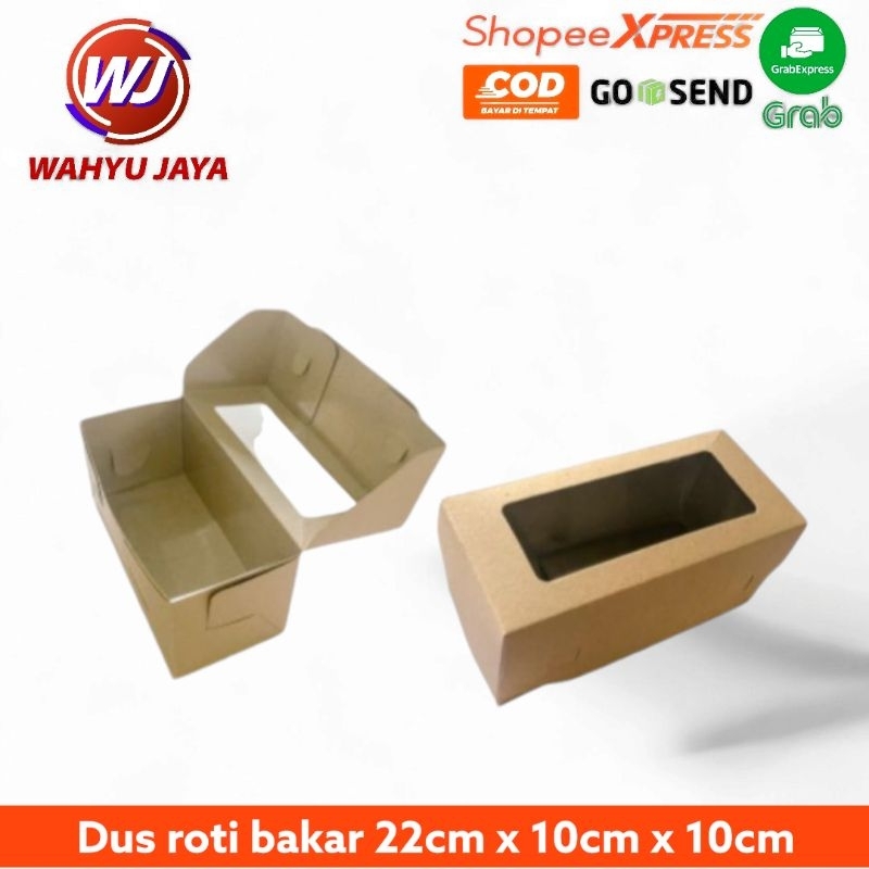 Jual Dus roti bakar 22cm x 10cm x 10cm @10pcs | Shopee Indonesia
