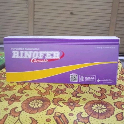 Jual Rinofer chewable box 30 tablet | Shopee Indonesia