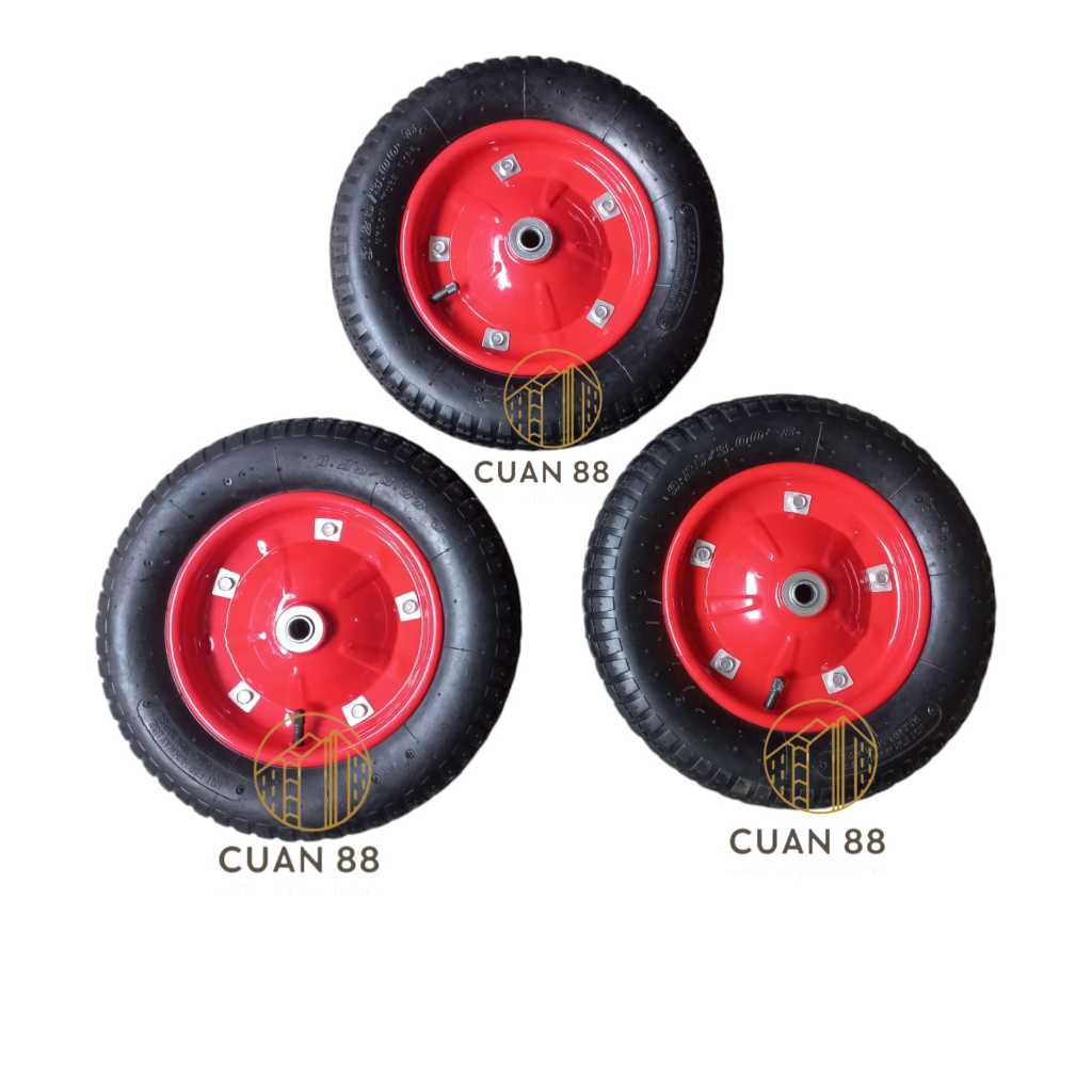 Jual Ban Gerobak Dorong / Ban Hidup Komplit / Plat Besi Tebal | Shopee ...