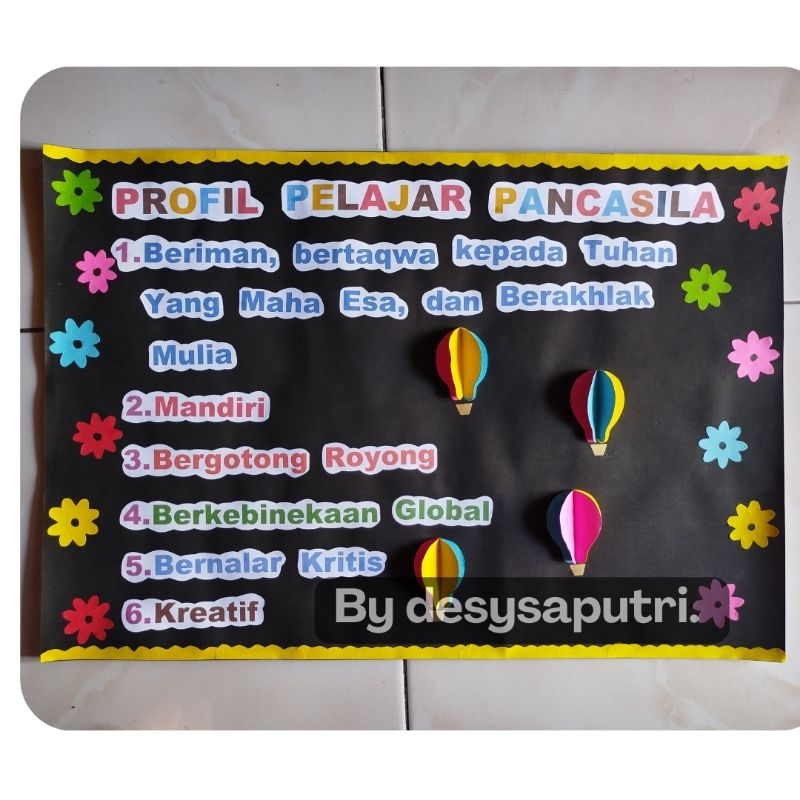 Jual hiasan kelas sd profil pelajar pancasila handmade | Shopee Indonesia