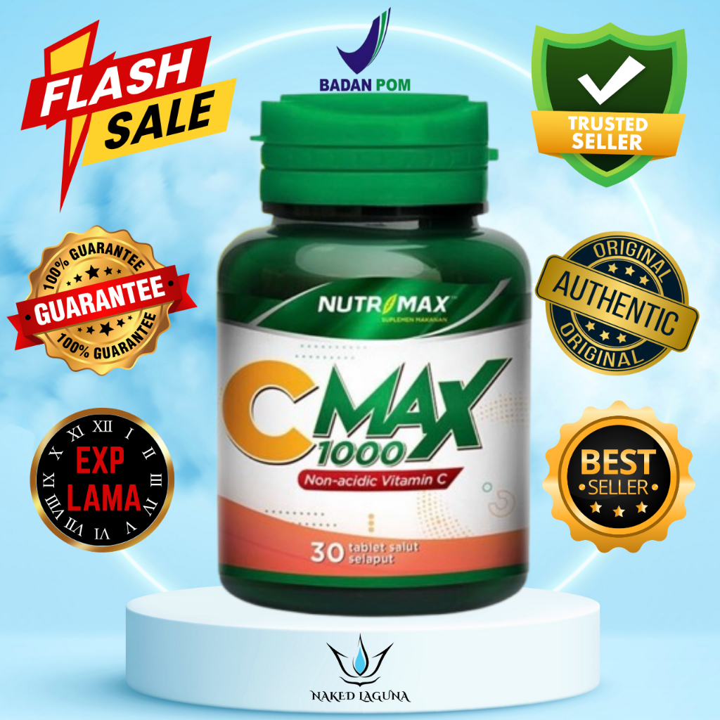 Jual NUTRIMAX VIT CMAX 1000 & CMAX 300 Vit C Imunitas Daya Tahan Tubuh Antioksidan Kesehatan ...