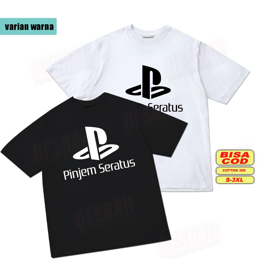 Jual kaos cotton premium 30s ps pinjem seratus | Shopee Indonesia
