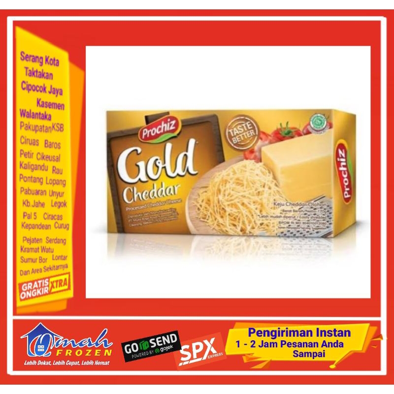 Jual Prochiz Gold Cheddar 160gr, Keju Batang, Frozen Serang | Shopee ...