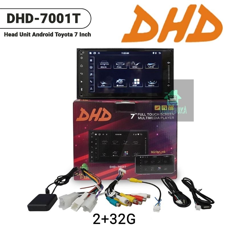 Jual Head Unit Mobil - Android - DHD 7001T - Toyota - 7 inch - RAM 1/2 GB - Storage 32GB - Car ...