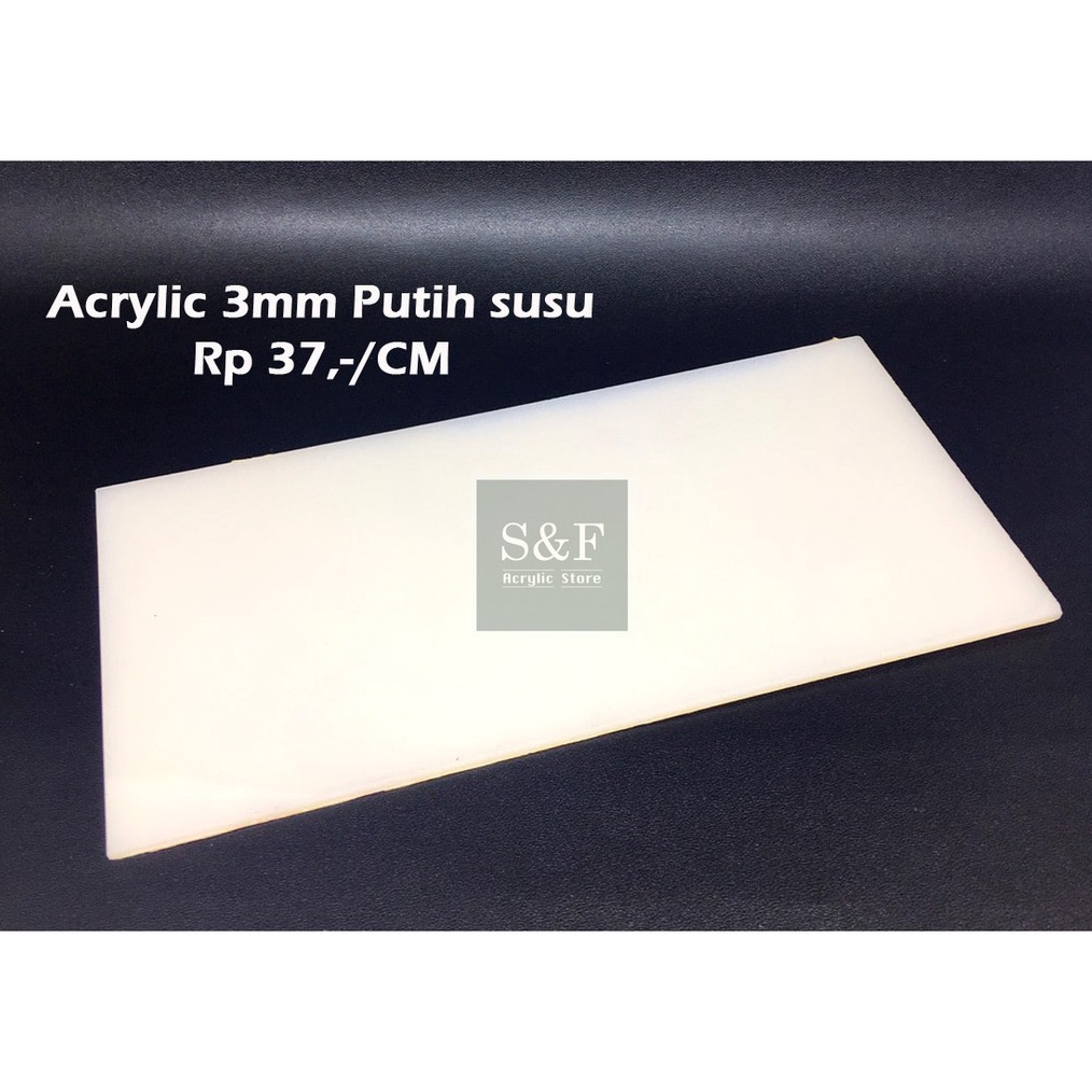 Jual Promo AKRILIK PUTIH SUSU 3MM AKRILIK LEMBARAN UKURAN A5A4 ACRYLIC WARNA AKRILIK PUTIH SUSU ...