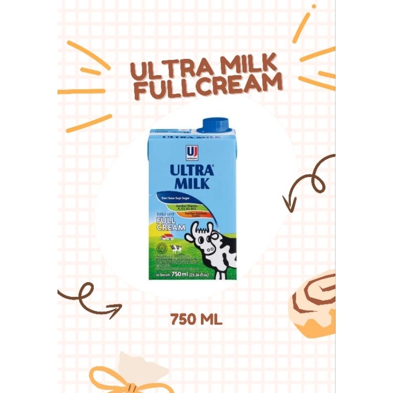 Jual Susu UHT Ultra Milk Full Cream 750ml | Shopee Indonesia