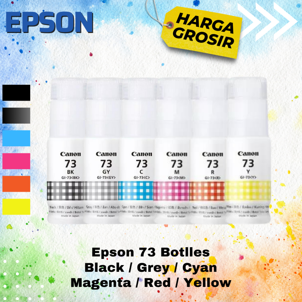 Jual Tinta Canon Gi 73 BCMKY Ink Original G570 G670 | Shopee Indonesia
