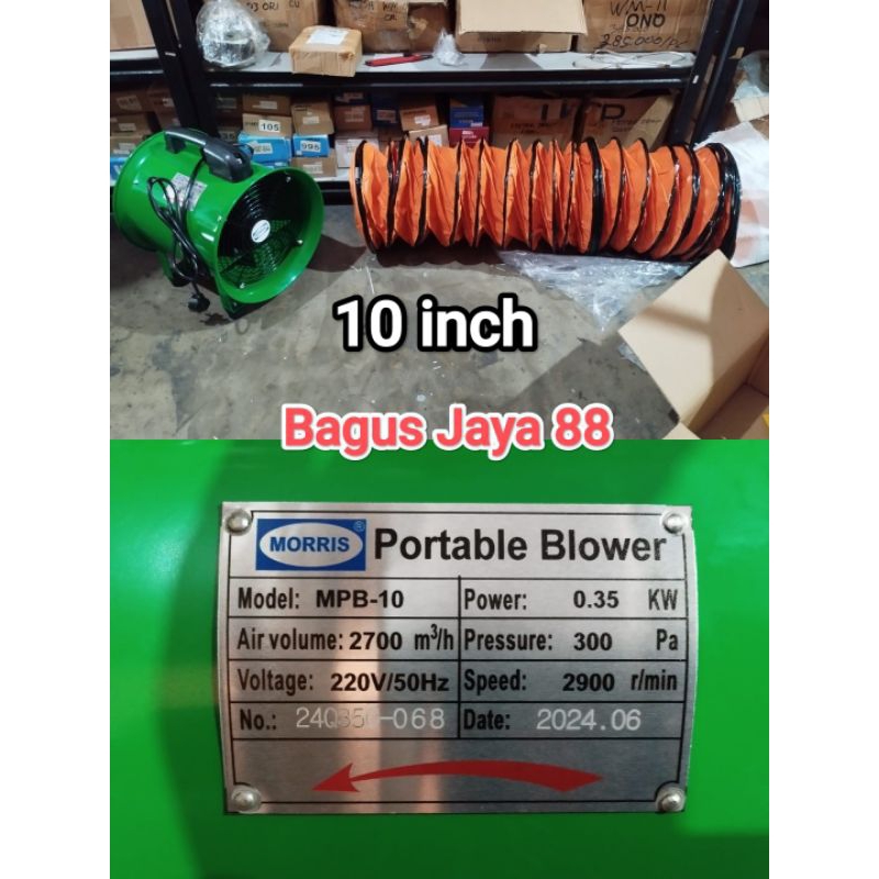 Jual Portable Kipas Blower penghisap udara panas ruangan plus flexyble ...