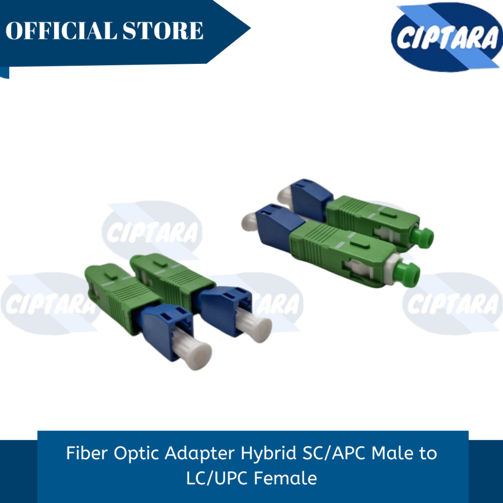 Jual Fiber Optic Adapter Hybrid SC/APC Male to LC/UPC Female | Shopee ...