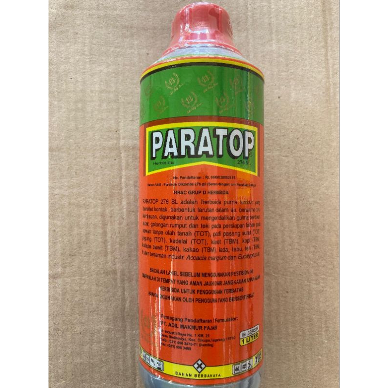 Jual Herbisida PARATOP Isi 1 Liter Racun Rumput Kontak Bahan Aktif ...
