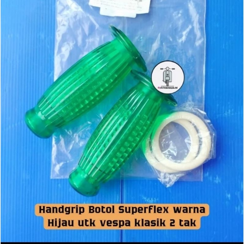 Jual Handgrip Botol "Superflex" SIP Hijau utk Vespa 2 tak | Shopee ...