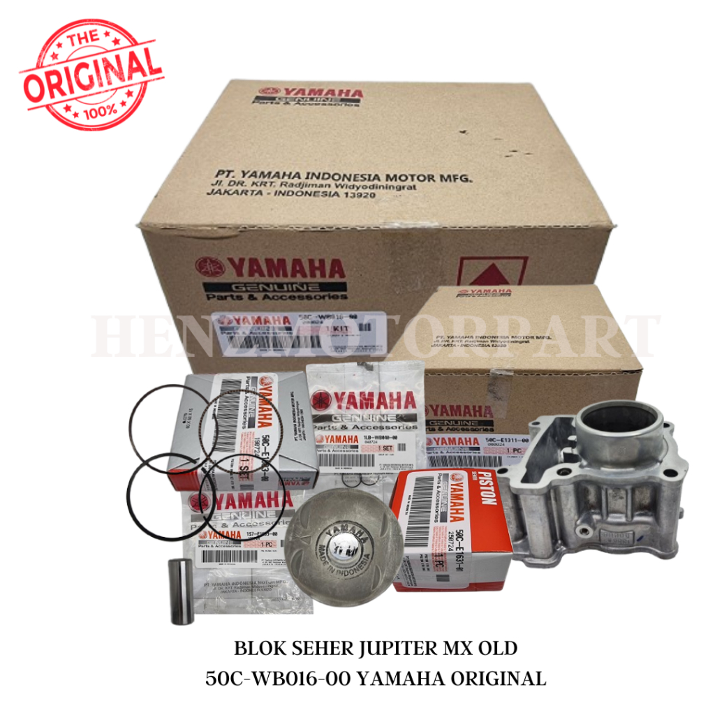 Jual BLOK BLOCK SEHER CYLINDER BLOK SET JUPITER MX OLD 50C-WB016-00 ...