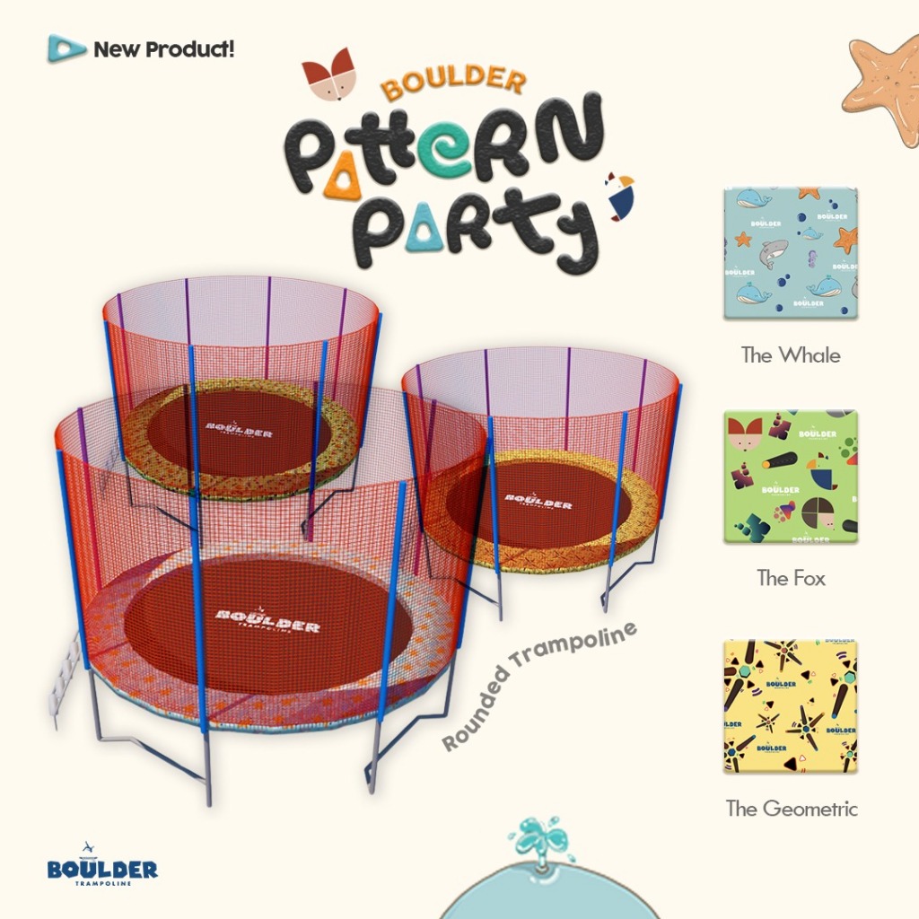 Jual New Pattern Round Trampoline 16ft | Shopee Indonesia