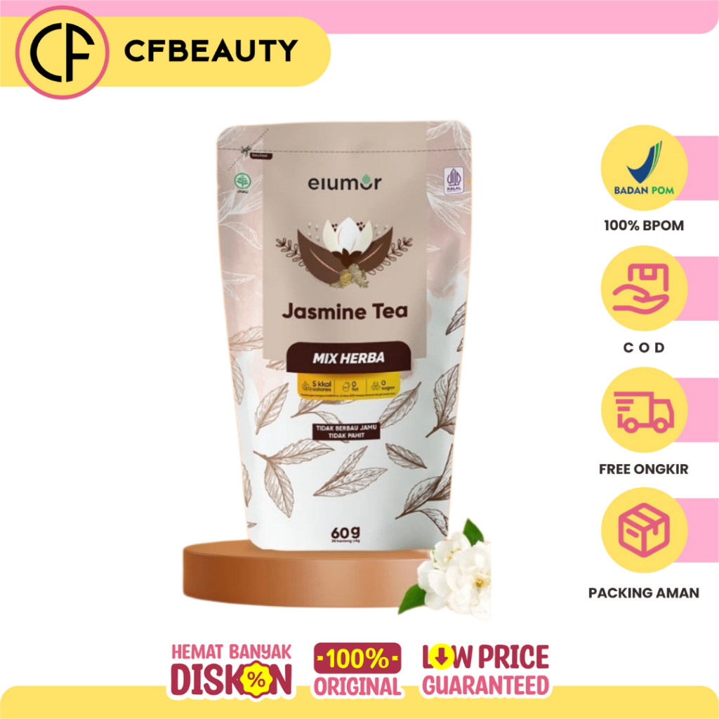 Jual Elumor Jasmine Tea - Melancarkan BAB/Detox Tea/Daun Jati Belanda ...