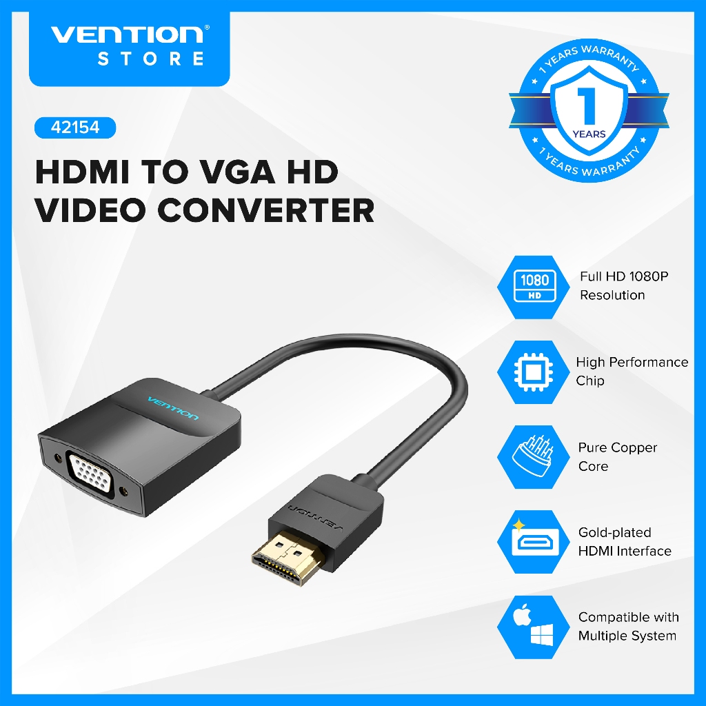 Jual Vention Converter HDMI to VGA Series | Shopee Indonesia