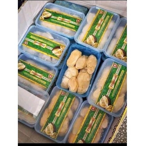 Jual Durian Kupas Premium Blue Box 500gr | Shopee Indonesia