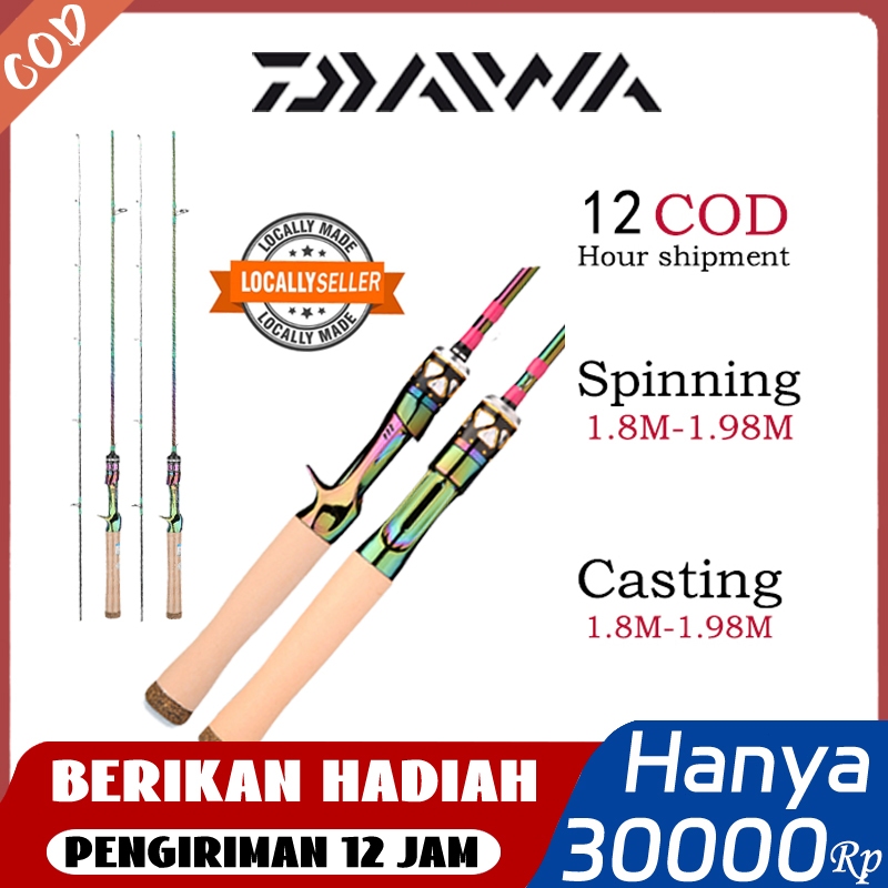 Jual Daiwa Joran Pancing Carbon Sutet 2 Bagian - Untuk Air Tawar dan Laut, Casting Rod | Shopee ...