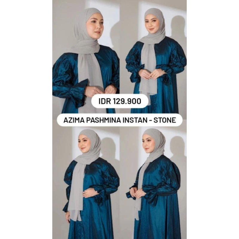 Jual AZIMA PASHMINA INSTANT | Shopee Indonesia