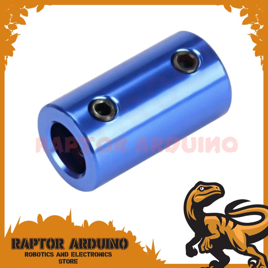 Jual Blue Alumunium 5x8 mm Coupling Drive Shaft Connector Motor Hub ...