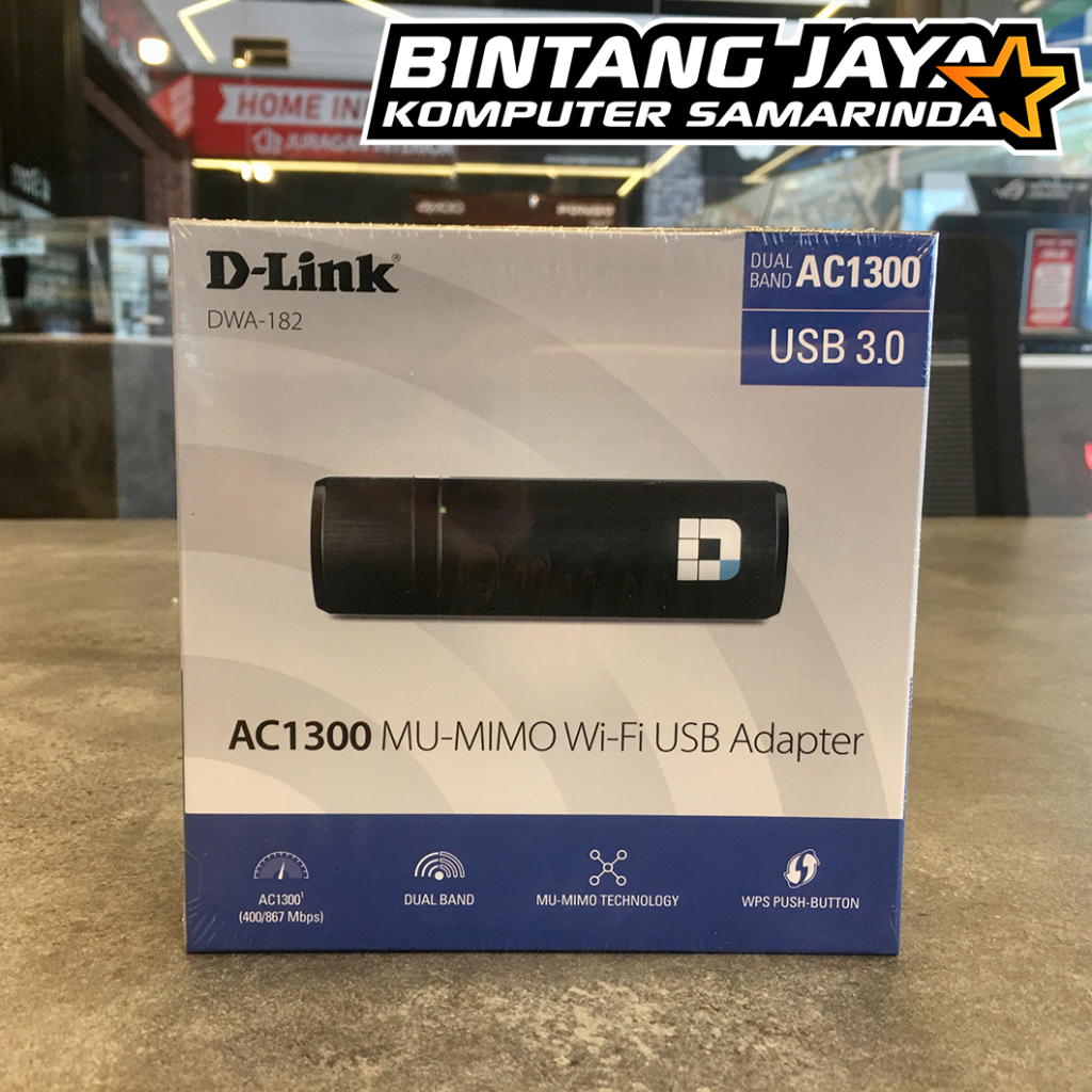 Jual D-LINK DWA-182 AC1300 Mu-Mimo Wireless Wifi Dual Band USB Adapter | Shopee Indonesia