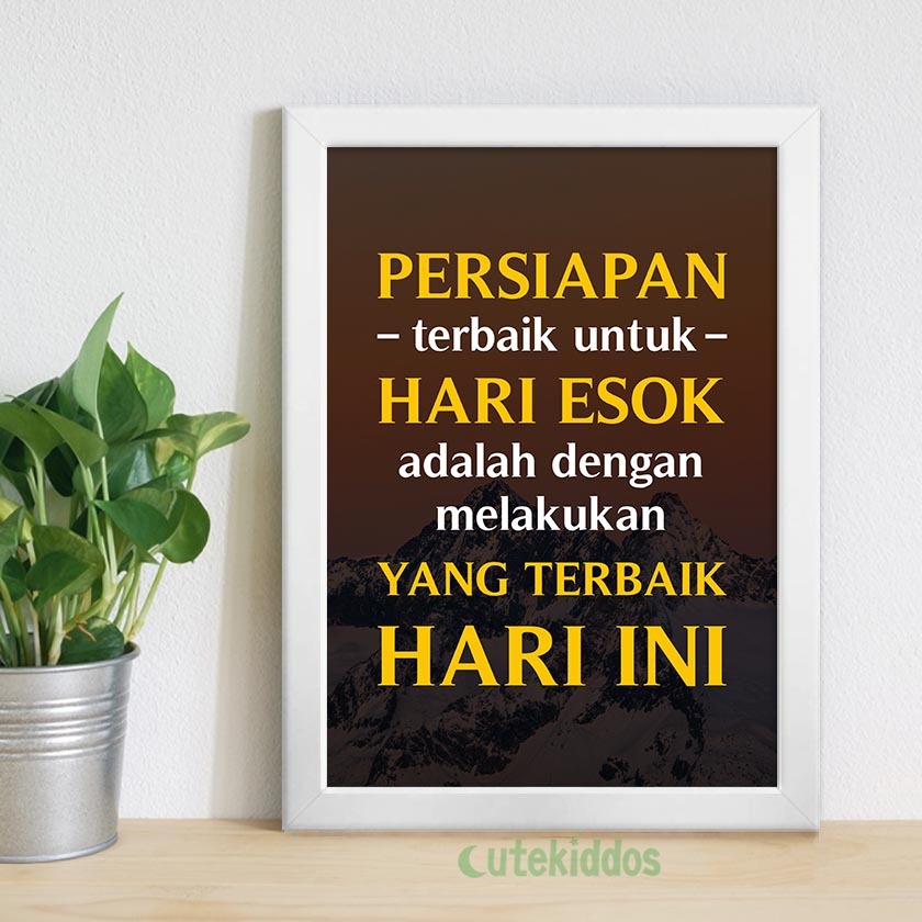 Jual Poster Kayu Quotes Persiapan Terbaik Dekorasi Kantor Ruang Kerja ...