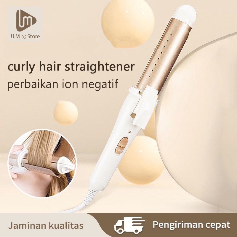 Jual Catokan Rambut Curly 2in1 hair curler Pemanasan 20 Detik Gold catok rambut 30mm | Shopee ...