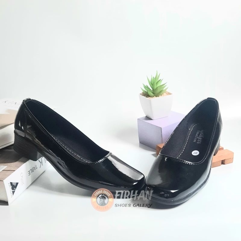 Jual SEPATU PANTOFEL PASKIBRA HITAM KILAP GLOSSY HAK 3 CM PASKIBRAKA ...