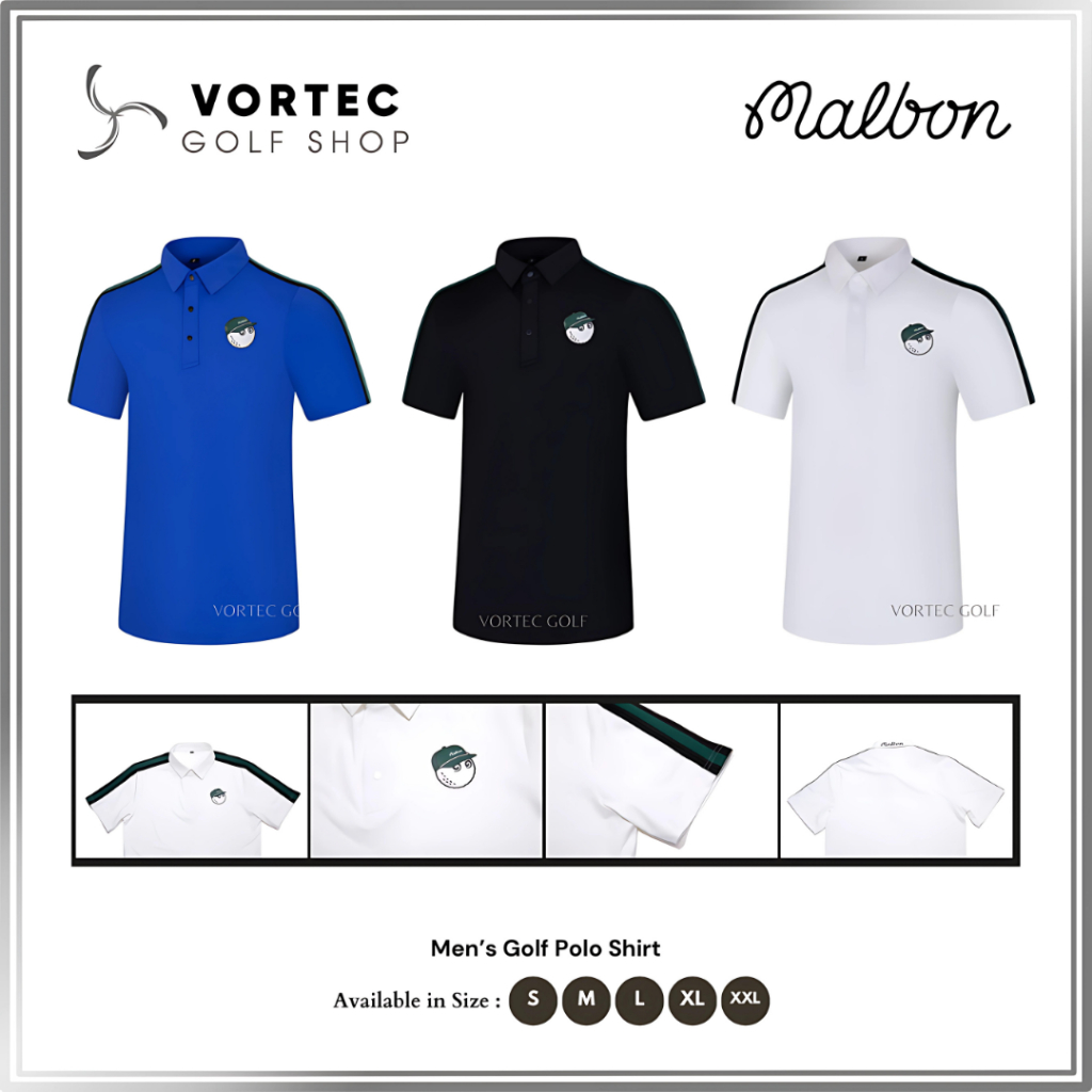 Jual Men Golf Polo Shirt Baju Golf Pria Olahraga MLBN04 | Shopee Indonesia