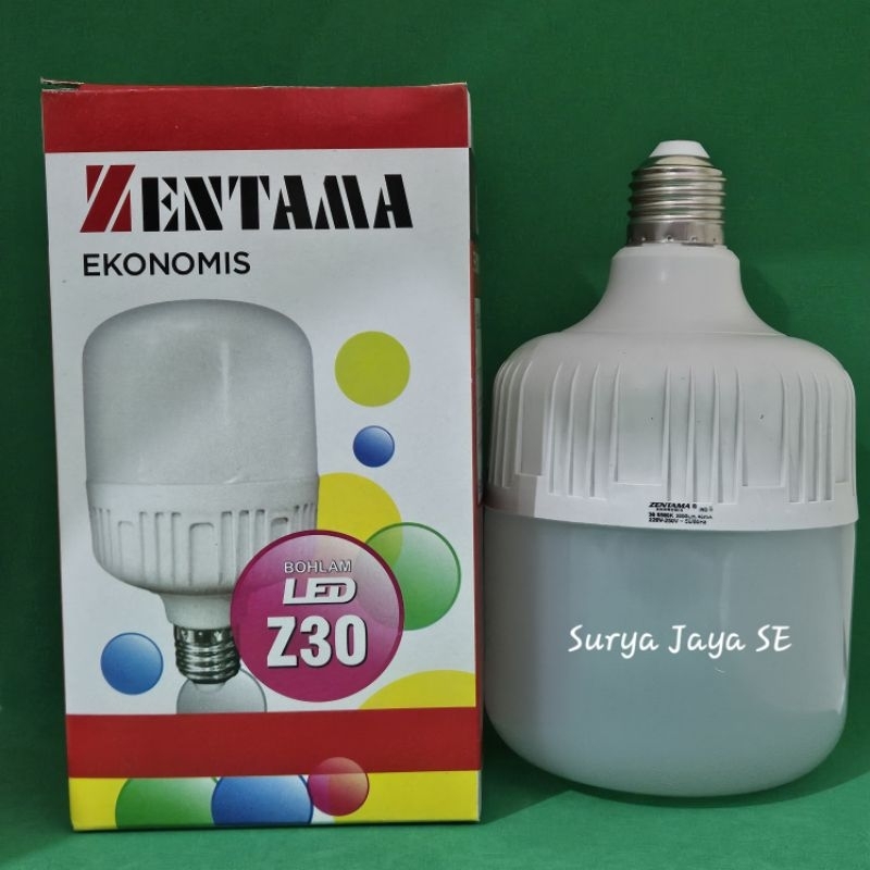 Jual Lampu LED Kapsul Tabung 30 Watt Zentama Cahaya Putih Terang | Shopee Indonesia