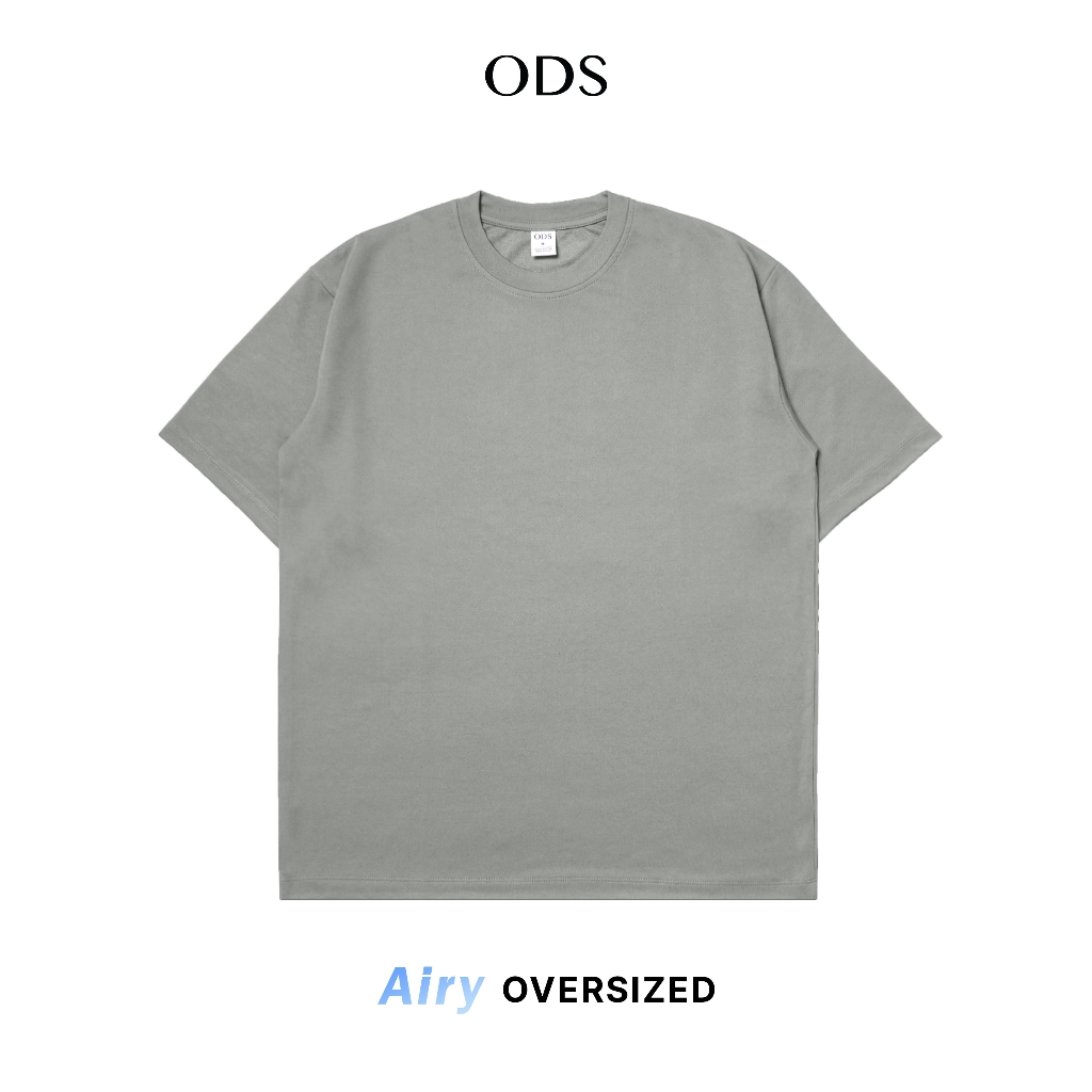 Jual ODS Airy Oversized T-shirt Abu Grey | Shopee Indonesia