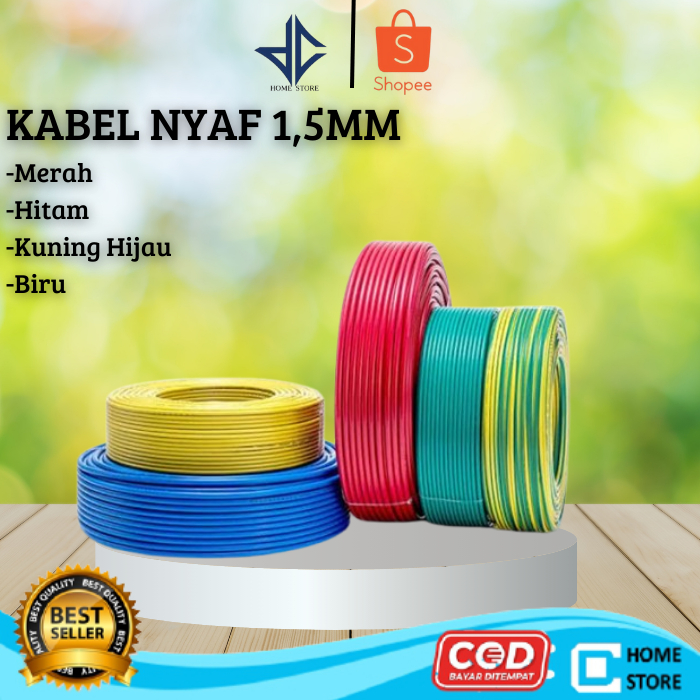 Jual KABEL NYAF 1,5MM SERABUT NYAF 1X1,5 MM NYAF 1,5 MM (1 Meter) | Shopee Indonesia